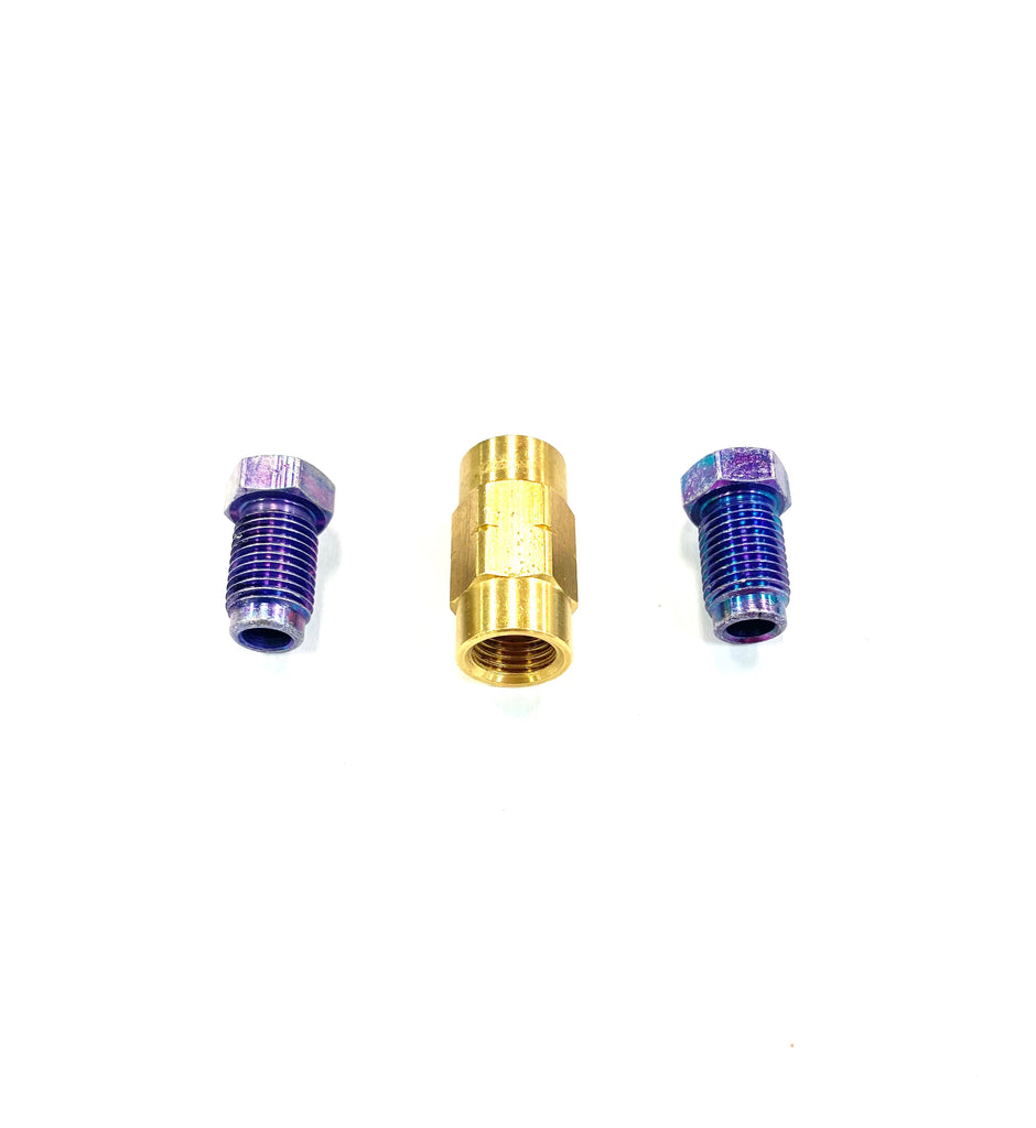 Bubble/ISO flare 3/16" Brake Line Tube Fittings & Union with 3/8"-24 T ...